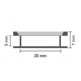 Profil LED aluminiu de pardoseala 2 metri - Zenled
