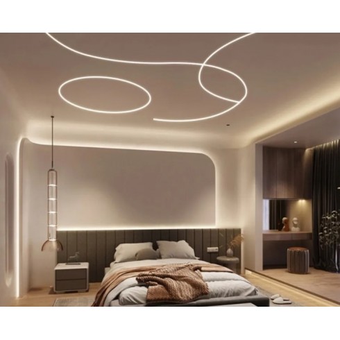 Profil LED aluminiu Flexibil rigips sau tencuiala lat XL, bara 2 metri ...