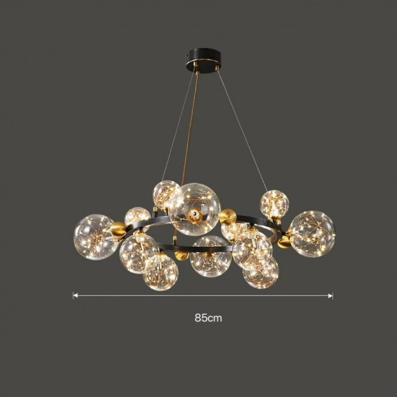 Lustra LED tip pendul 80W Antic Sparkle 85cm - Zenled